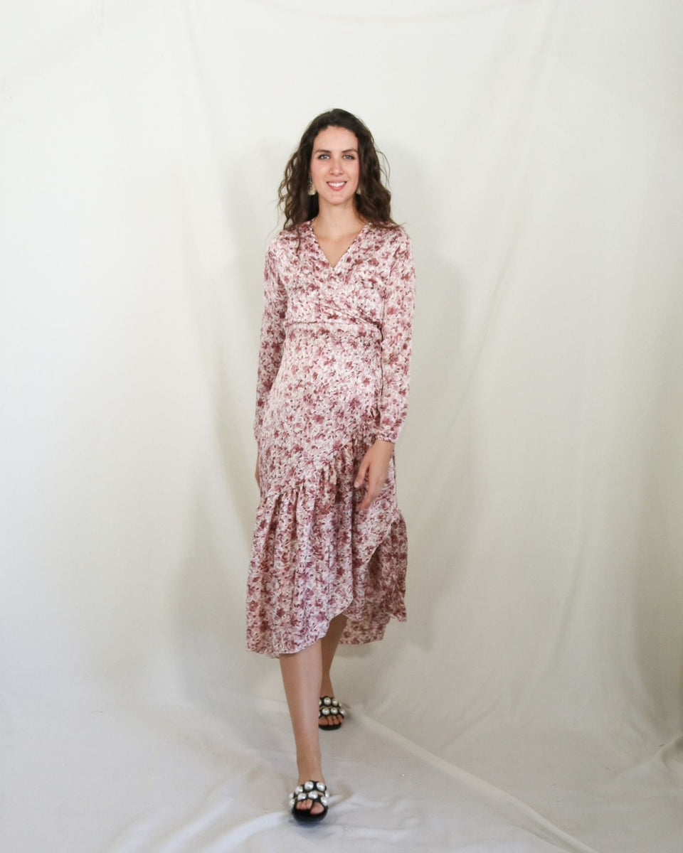 Vestido de maternidad, Mayela florecitas rosa pastel – Hello Mom