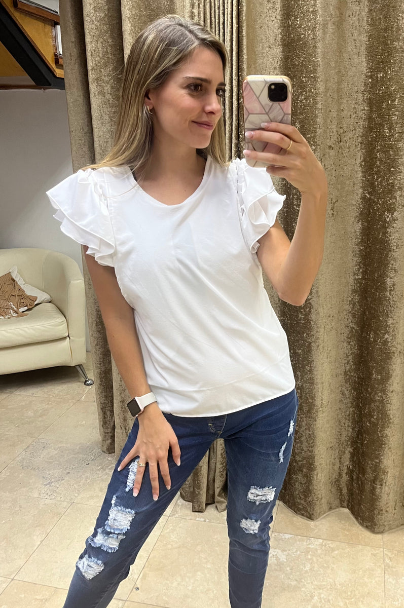 Blusa de lactancia, Adri blanca – Hello Mom
